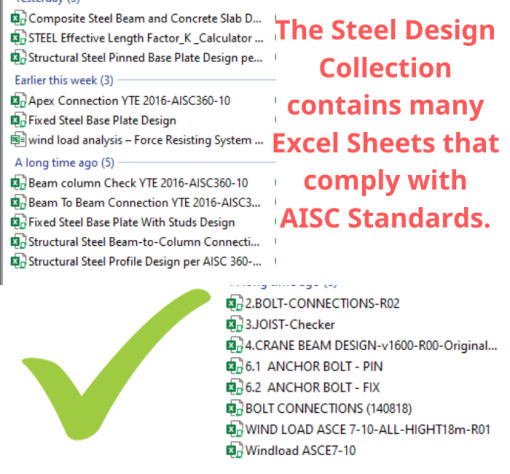 The Steel Design Collection contains many Excel Sheets that comply with ...
